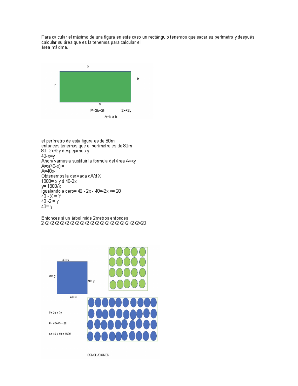 Cálculo diferencial unidad 4 - Para calcular el máximo de una figura en ...