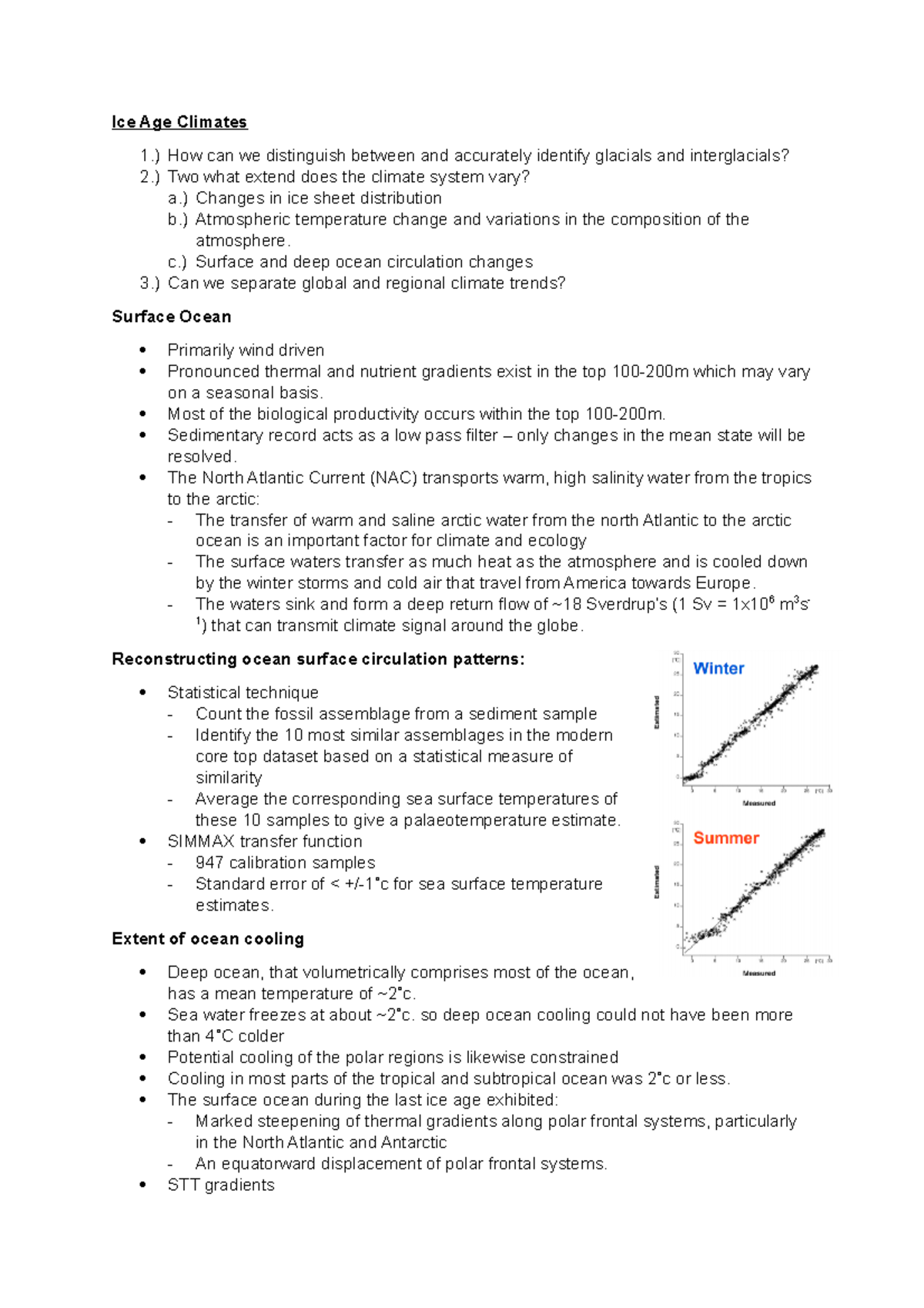 Paleoclimatology Lecture 5 - Ice Age Climates 1.) How can we ...