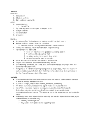 Revised C235 Study Guide - Comms 235 Midterm 1 Study Guide Note: This ...