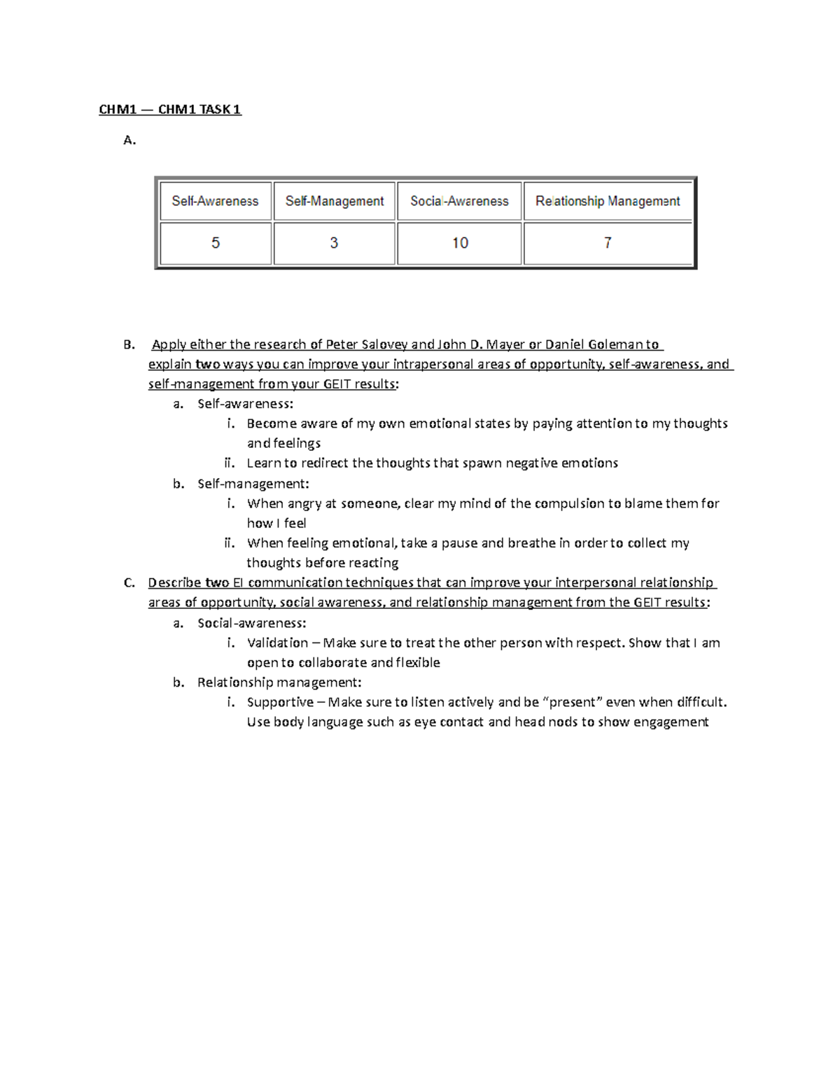CHM1 - Task - passed - CHM1 — CHM1 TASK 1 A. B. Apply either the ...