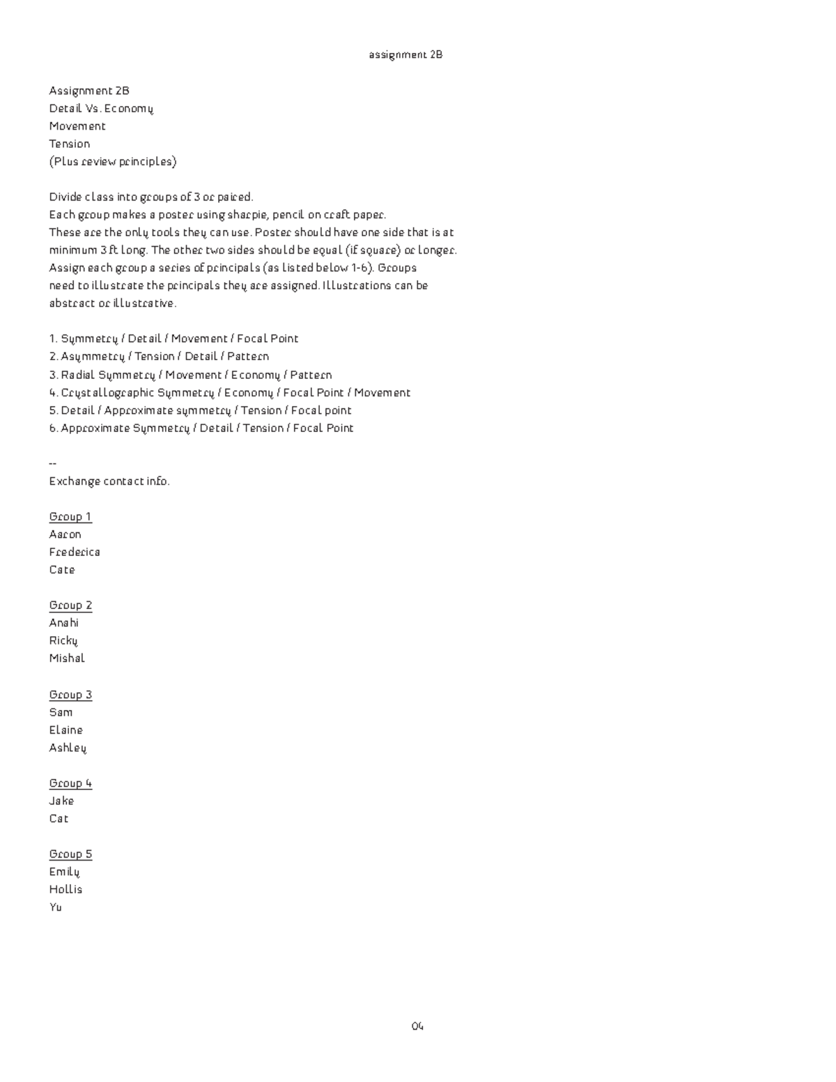 Assignment 2B DES102 - Assignment 2B Detail Vs. Economy Movement ...