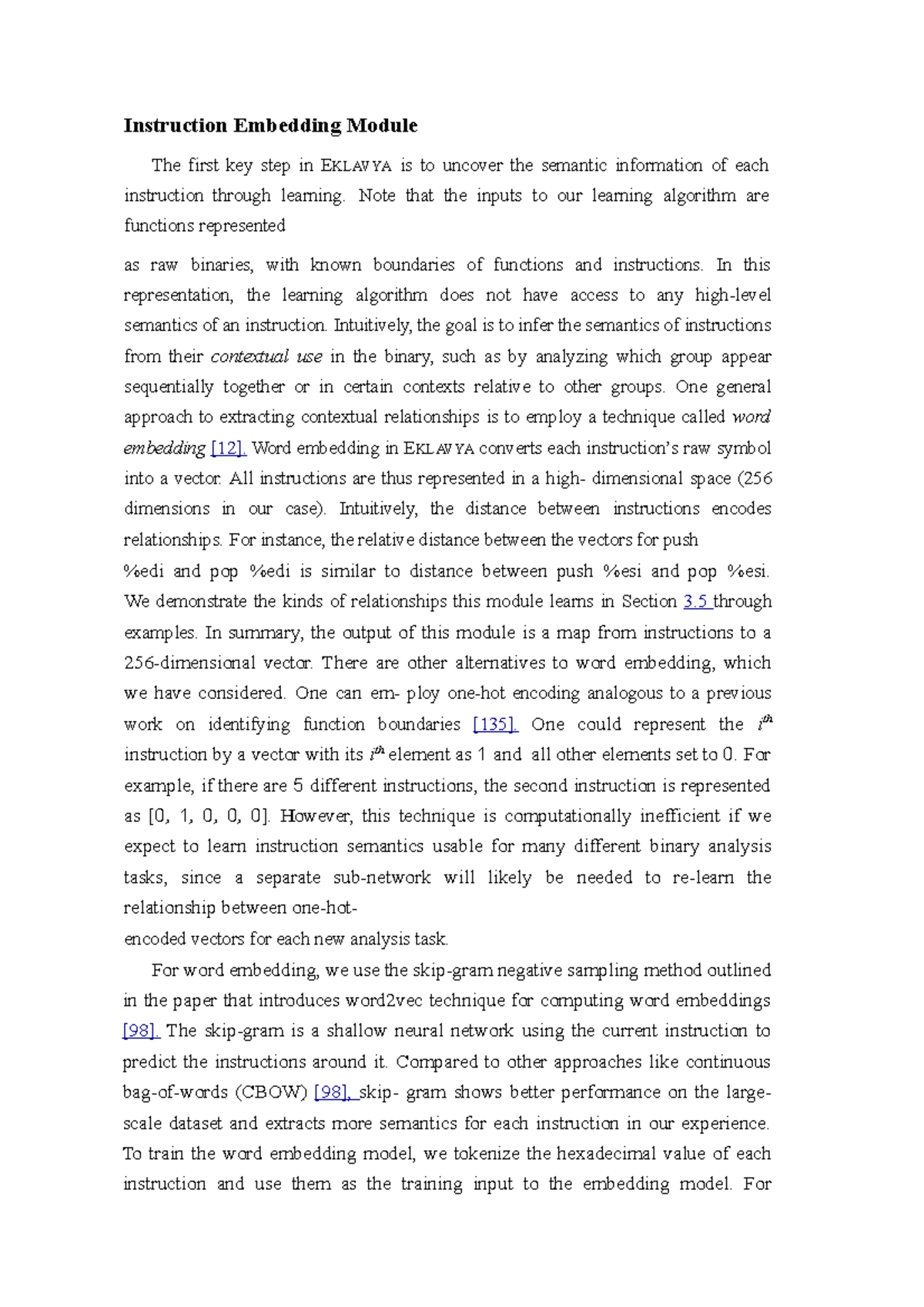 Instruction Embedding Module - Note that the inputs to our learning ...