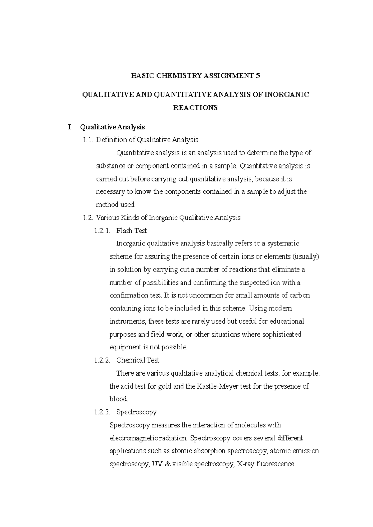 1Various Kinds of Inorganic Qualitative Analysis - BASIC CHEMISTRY ...