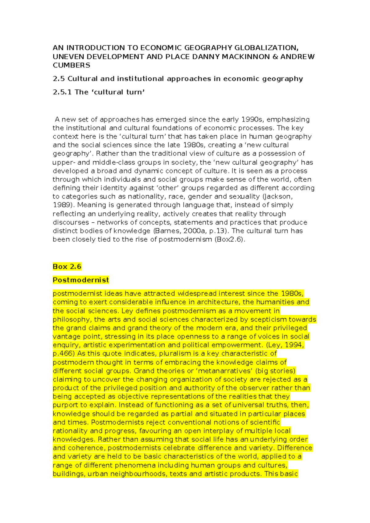 Geografia economica - AN INTRODUCTION TO ECONOMIC GEOGRAPHY ...