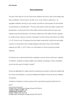 Trusts 21 22 - WS8- Problem Question - WORKSHOP 8 Wills Problem ...