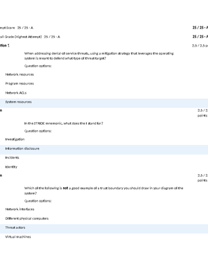 CYB 250 Module 5 Quiz - Quiz 5 - Written Oct 5, 2023 10:57 AM - Oct 5 ...