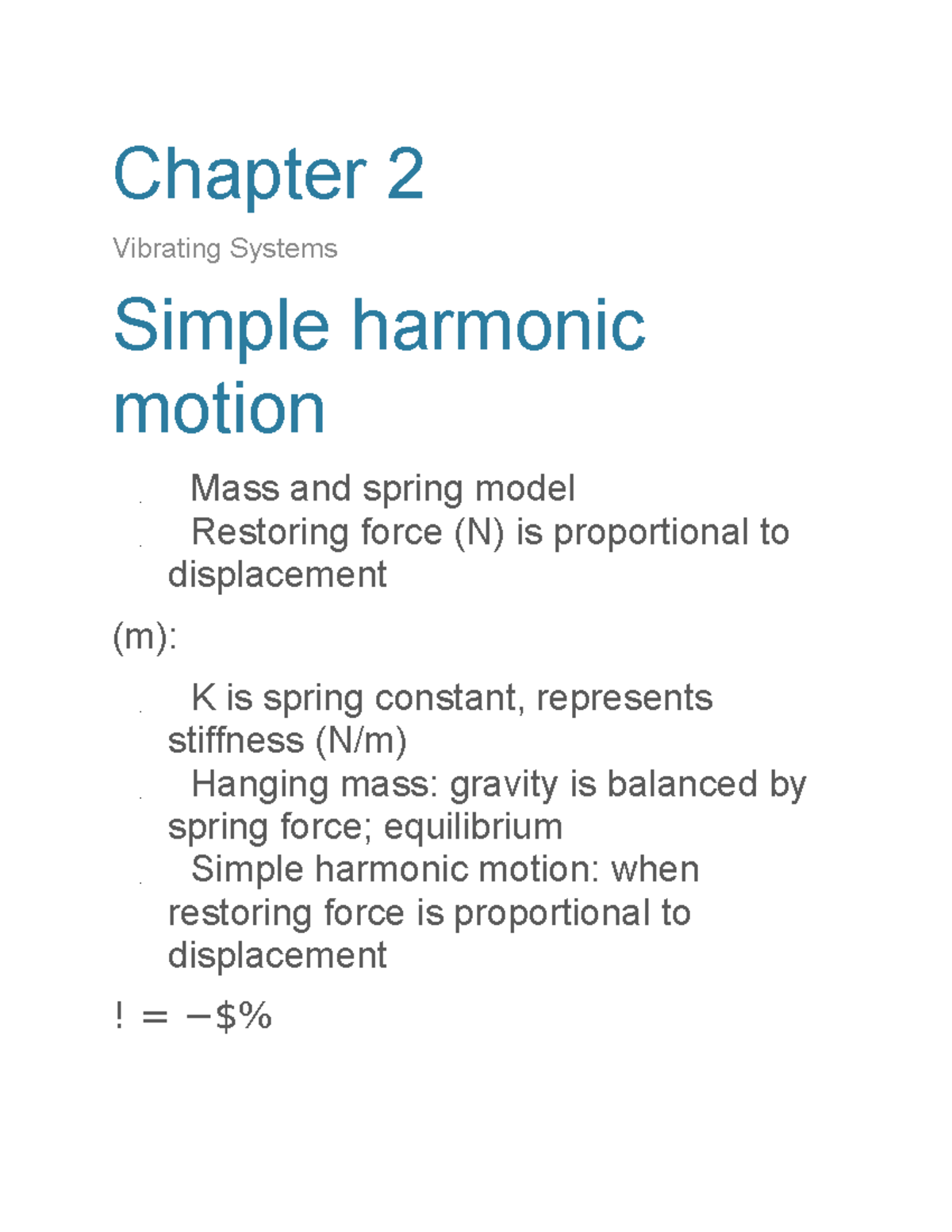 Untitled document-5 - Chapter 2 Notes with Dr. Pounds. - Chapter 2 ...