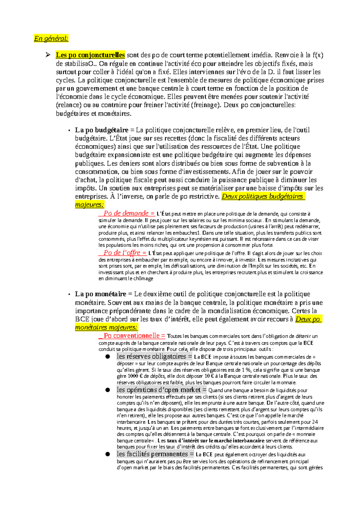 Intro PO 2CO PART 3 - ressources supplémentaires - En général: Les po ...