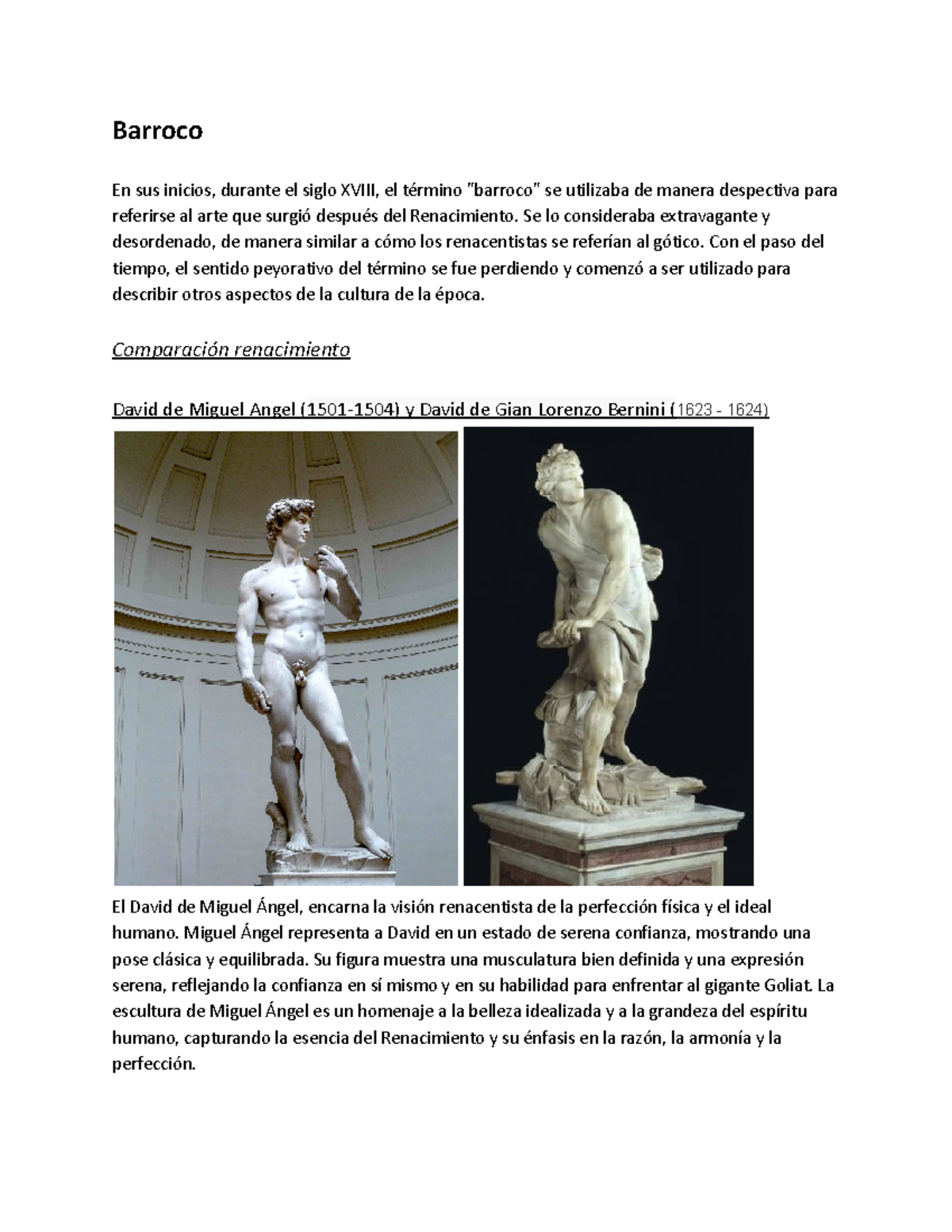 Barroco y Rococó - Barroco En sus inicios, durante el siglo XVIII, el ...