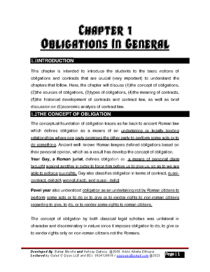 Introduction TO Civil LAW AND Persons - This is a compiled course ...