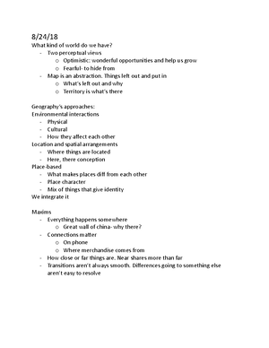Geography unit 2 - Geography the study of the earth's surface and the ...