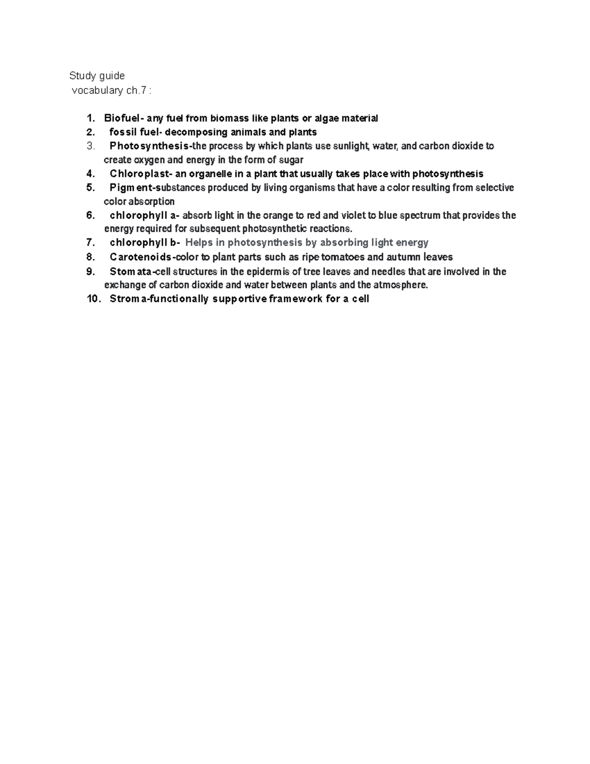 Study guide - here are most of the vocabulary and core content answers ...