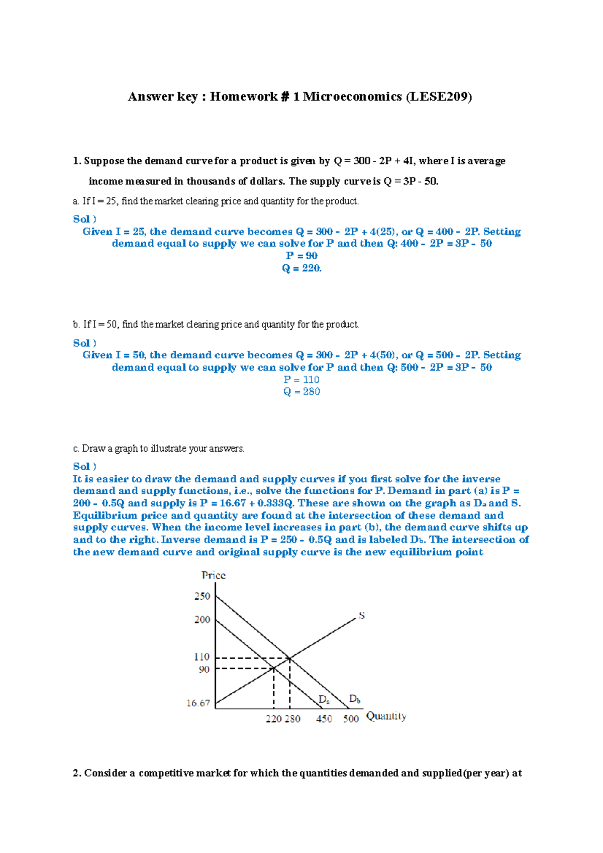 미시경제분석 Homework1 answer - Answer key : Homework＃1 Microeconomics ...