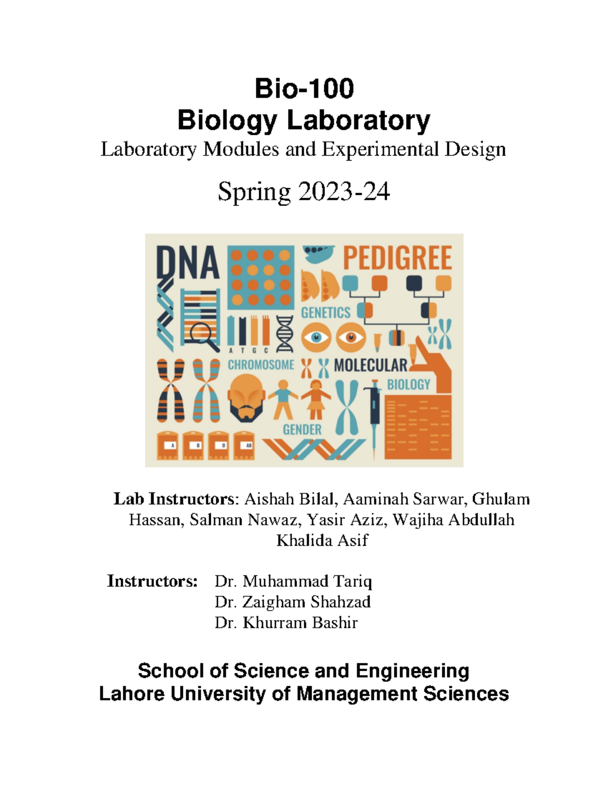 Week 1 - dna - Bio- 100 Biology Laboratory Laboratory Modules and ...