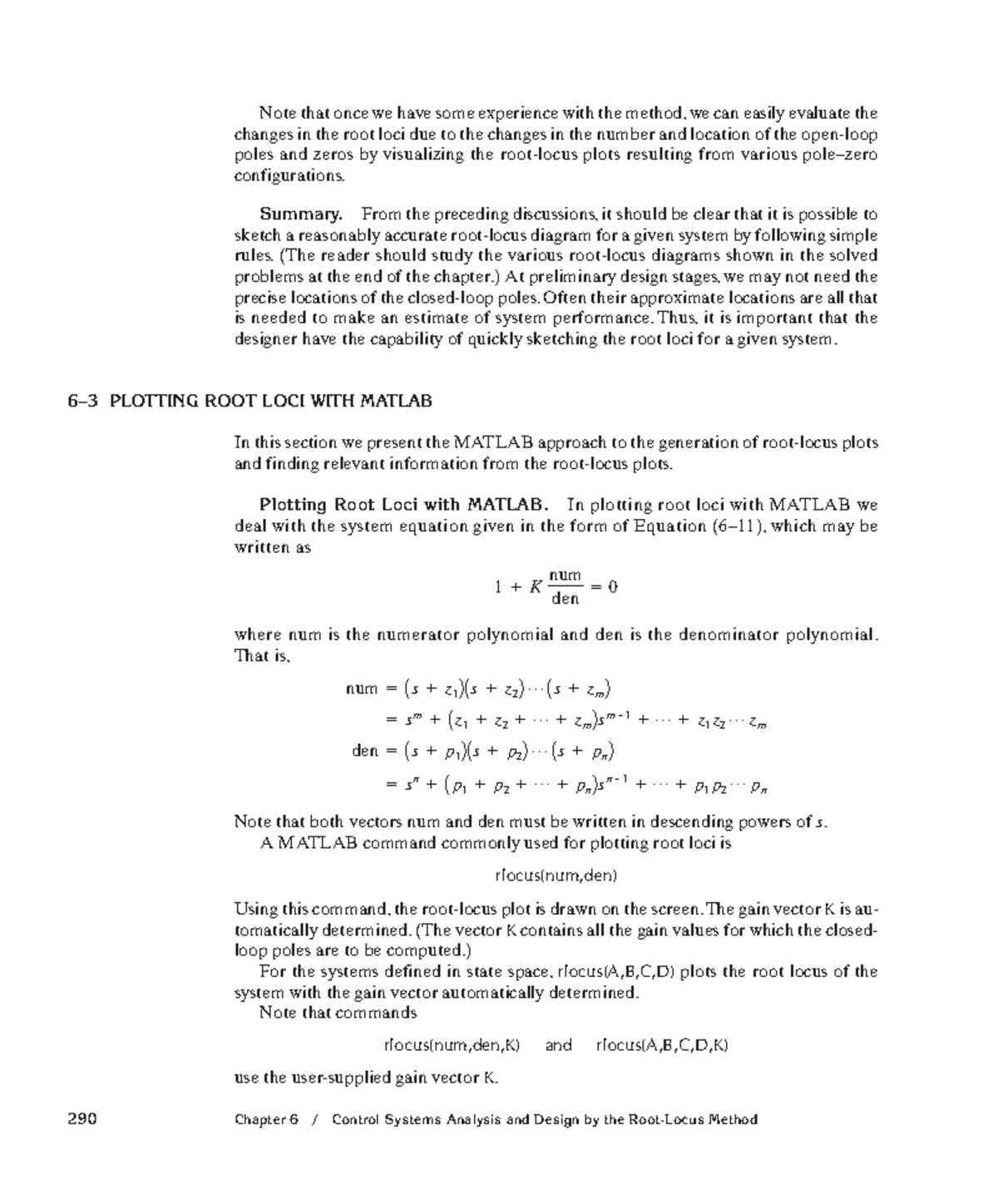 Modern control engineering-61 - 290 Chapter 6 / Control Systems ...