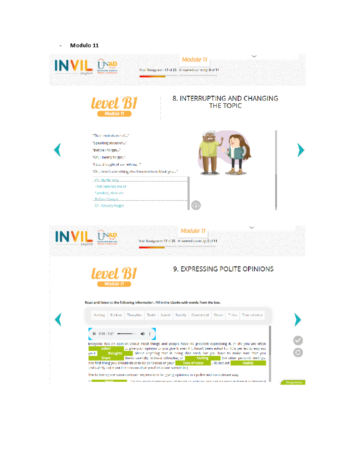 Modulos 11 - 12 - 5 - ¿Qué nivel de inglés el B1? Niveles de inglés oficiales | British - Studocu