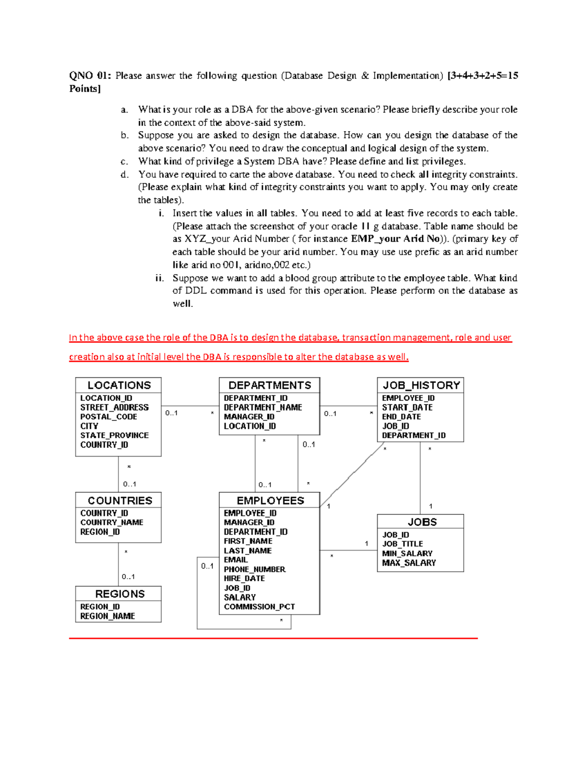 Solution Midtrm Fall 2020 DBA SE 7 - Distributed Database Systems - Studocu
