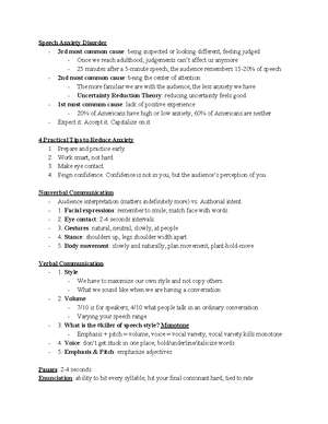 Chapter 1 Public Speaking - Everyday Public Speaking Public Speaking ...