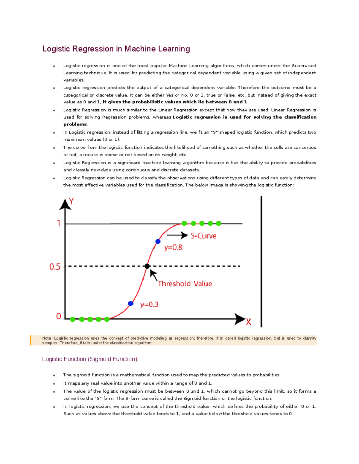 Logistic Regression Machine Learning Deep Learning And [lecture 2] Ai 