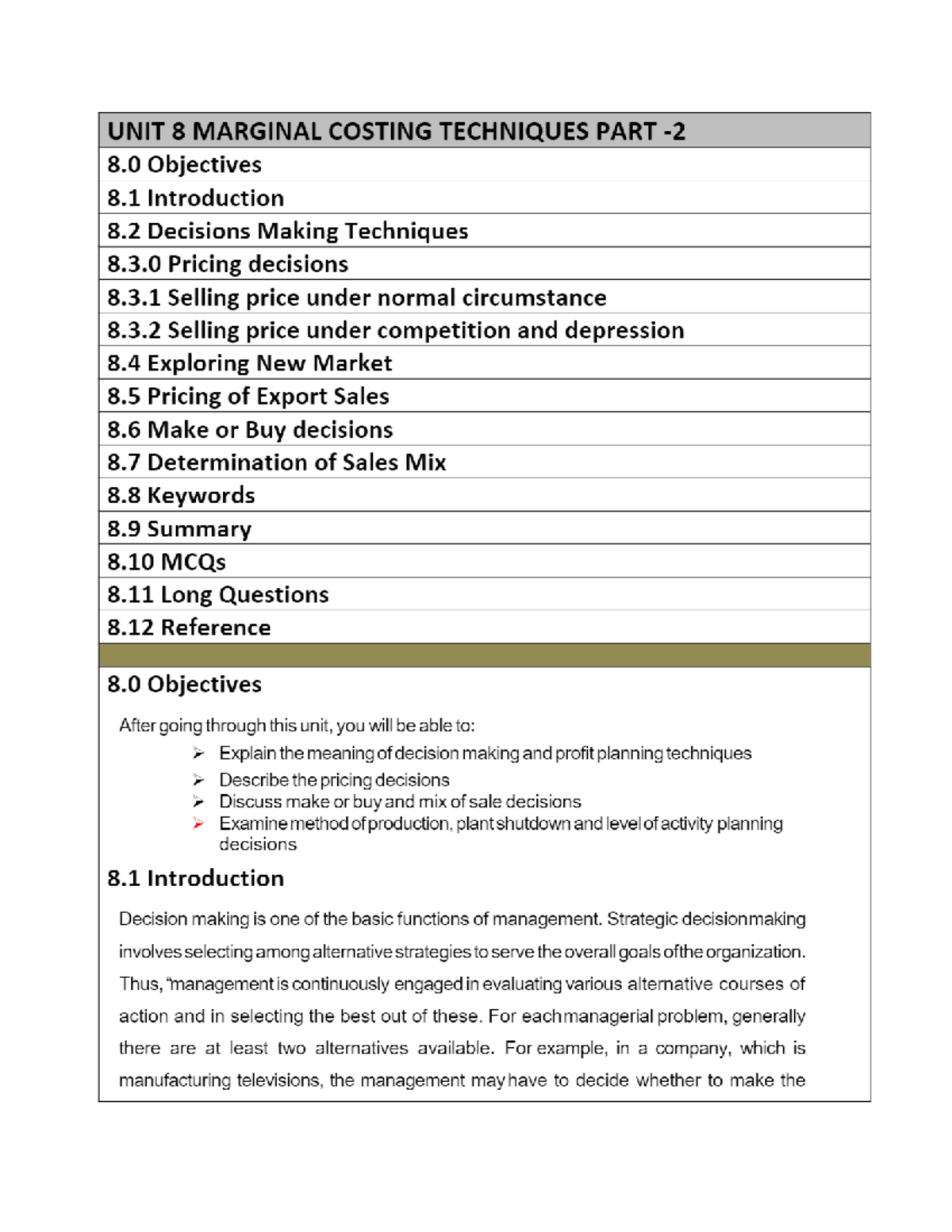 MA-Unit-8 - Self - Cost Accounting - Studocu