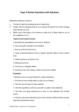 Topic 2 Review Questions with Solutions - 1 Topic 2 Review Questions ...
