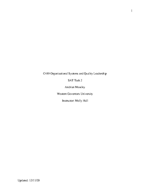 C304 Task 1 Professional Accountability - C 304 - WGU - Studocu