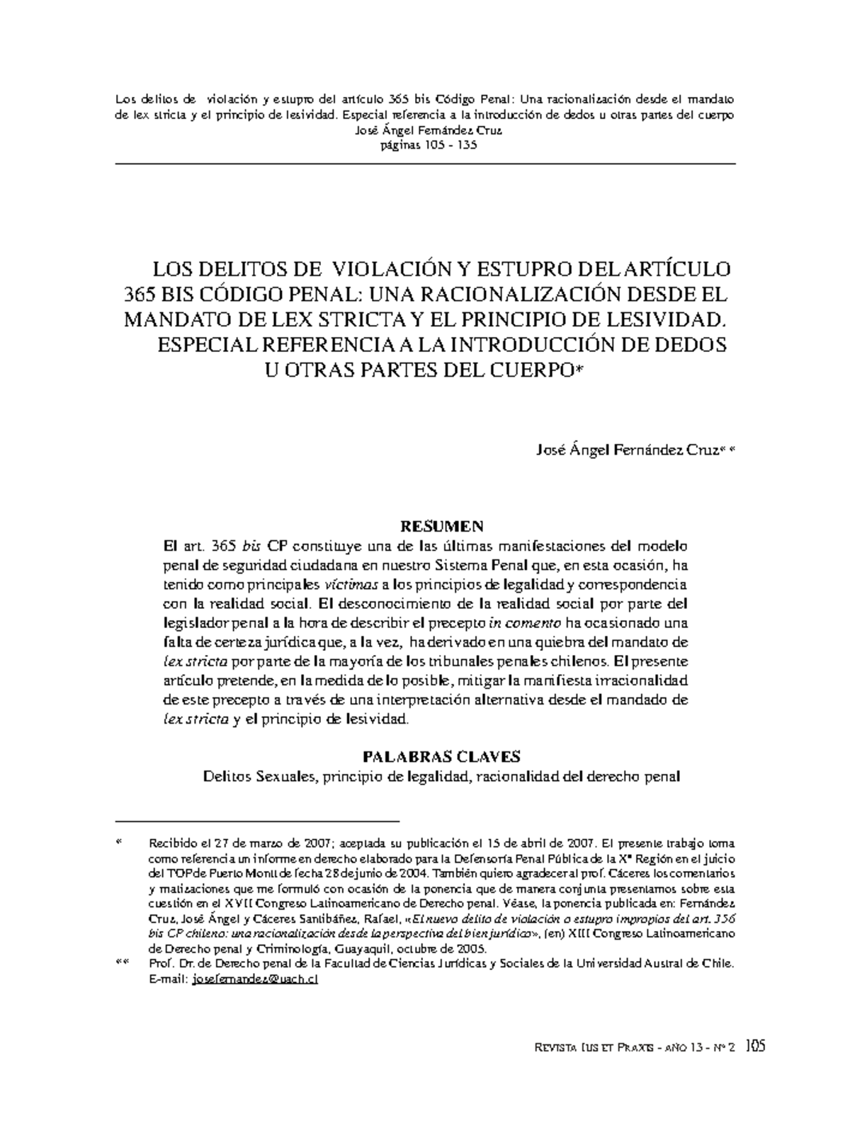 Delitos sexuales apunte - Los delitos de violación y estupro del ...