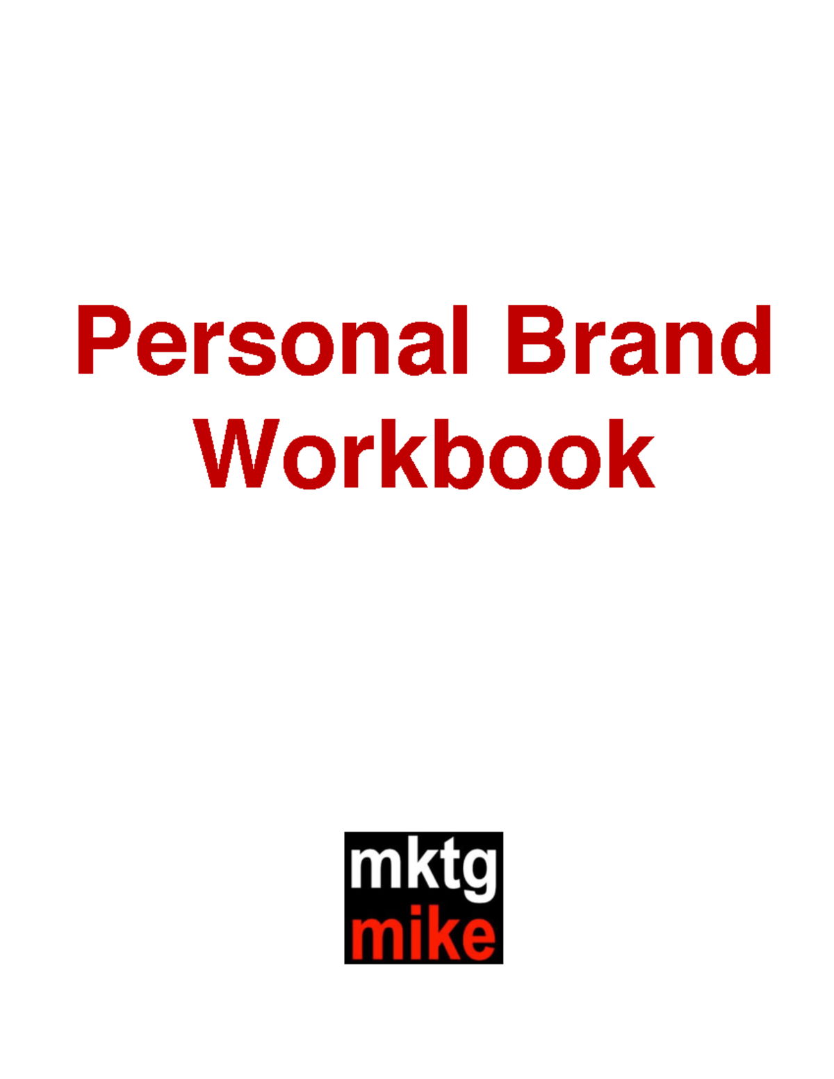 Personal Brand Workbook - Personal Brand Workbook What’s yours? This ...