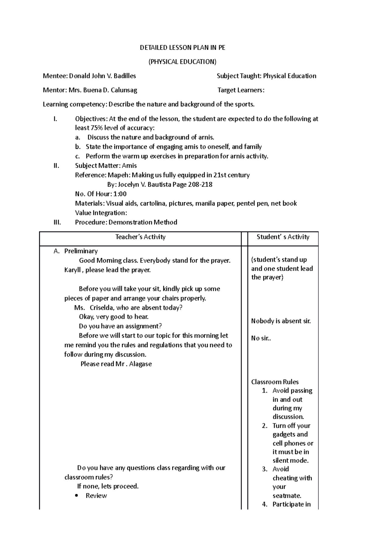 Inbound 728282334780631285 - DETAILED LESSON PLAN IN PE (PHYSICAL ...