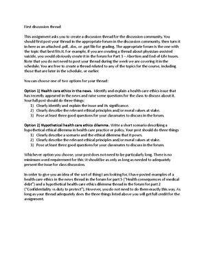 Health Care Ethics Final Project - Zoë Everett Professor Ballenger ...