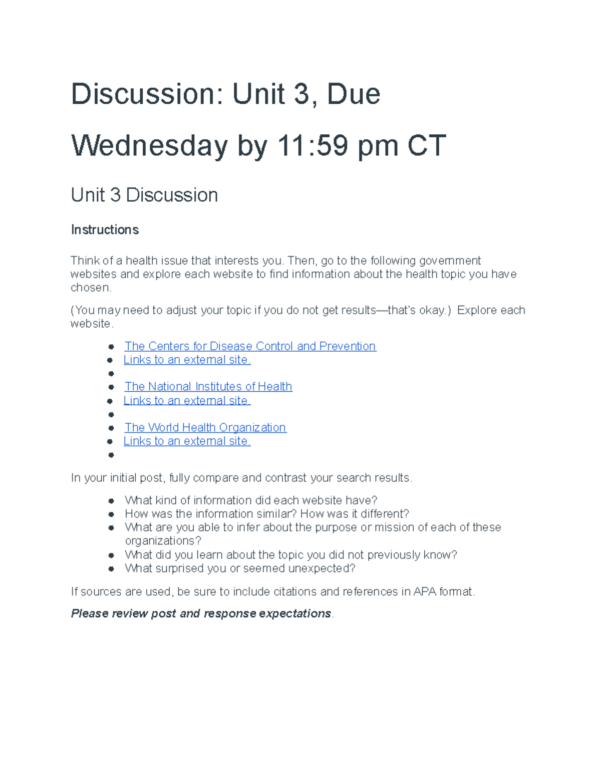 Unit 3 Discussion - Source Evaluation - Discussion: Unit 3, Due ...