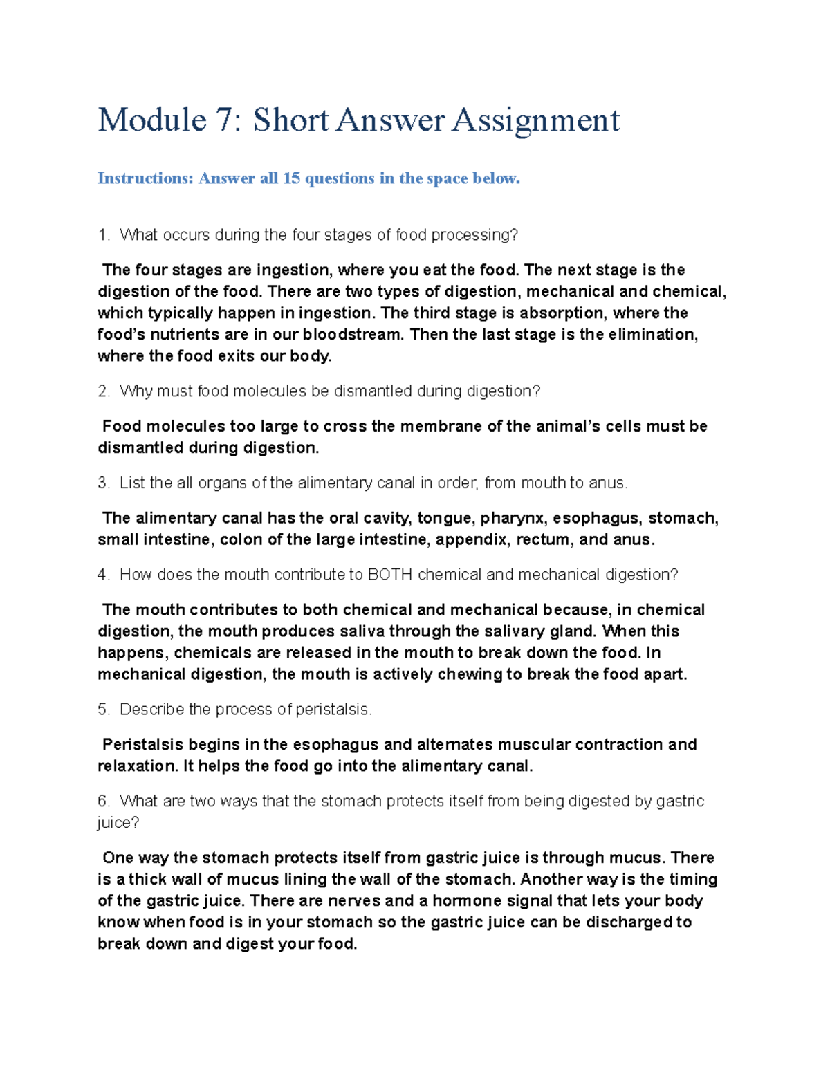 module 7 short answer assignment - Module 7: Short Answer Assignment ...