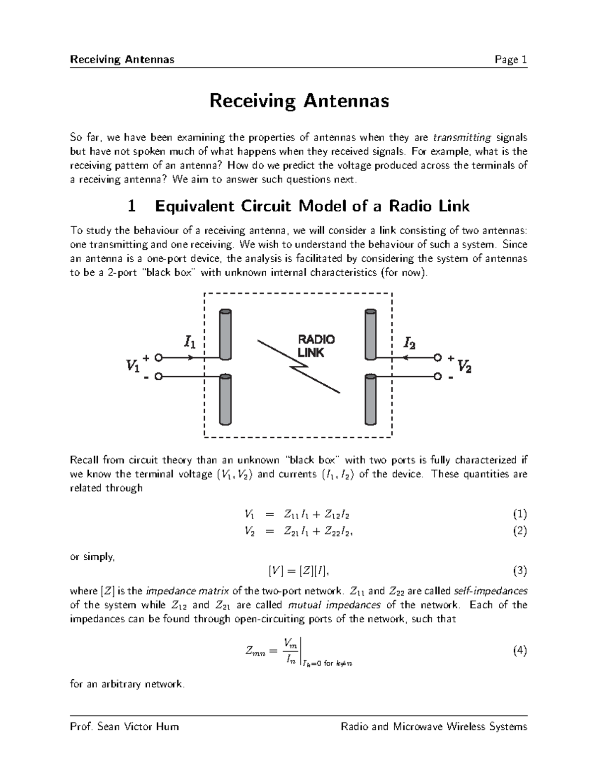 09a-receiving - 09a-receiving - Receiving Antennas So far, we have been ...