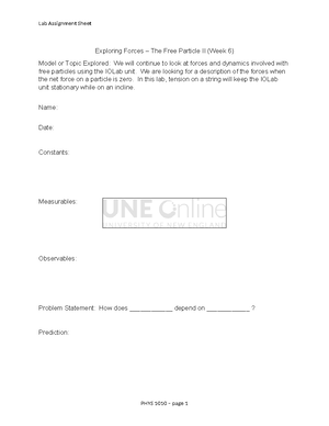 Physics 1010 Lab Report 4 - Physics 1010 Lab Report: How Ramp Angle ...
