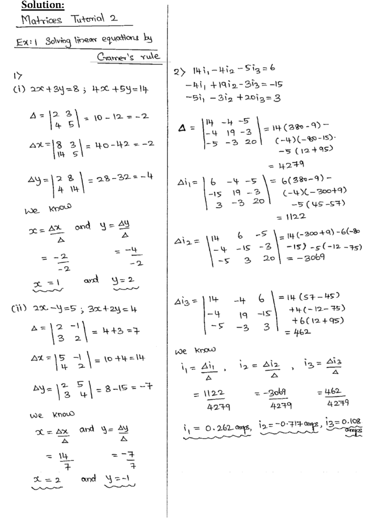 Tutorial 2 Matrices Solution Mth10013 Solution Studocu