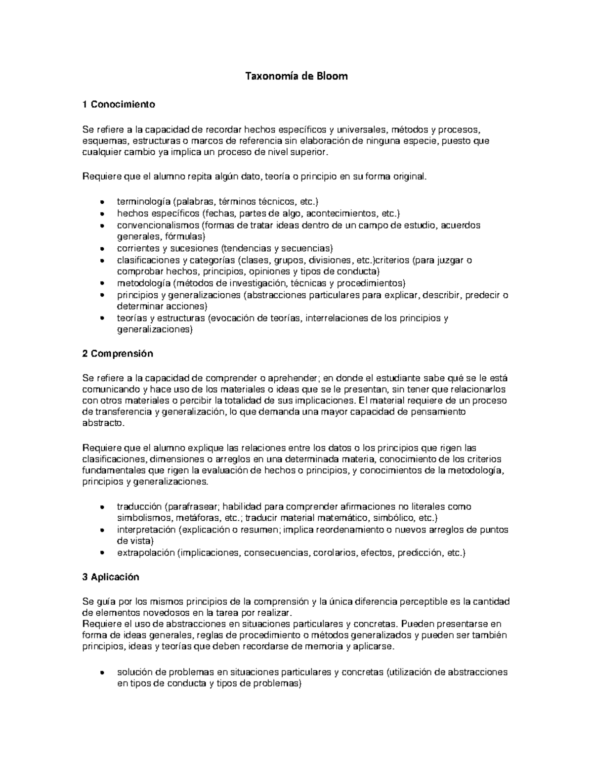 Taxonomia - Una aportación interesante. - TaxonomÌa de Bloom 1 ...