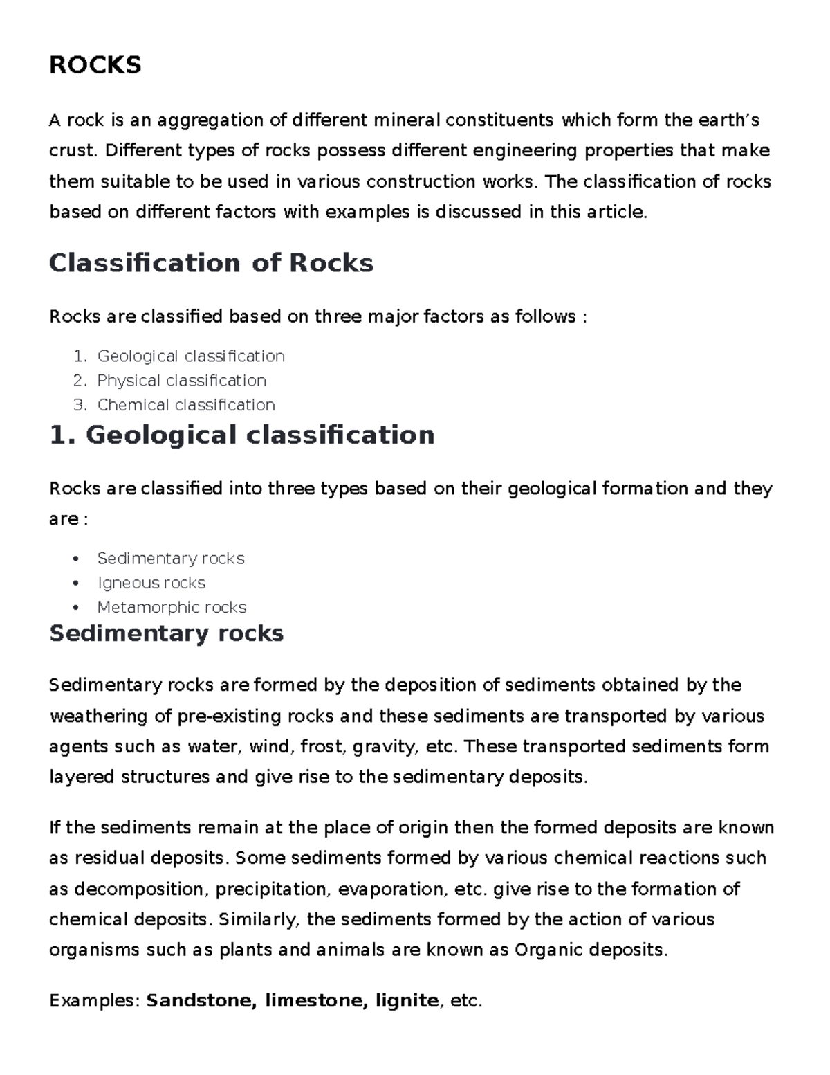 Rocks - science - ROCKS ####### A rock is an aggregation of different ...