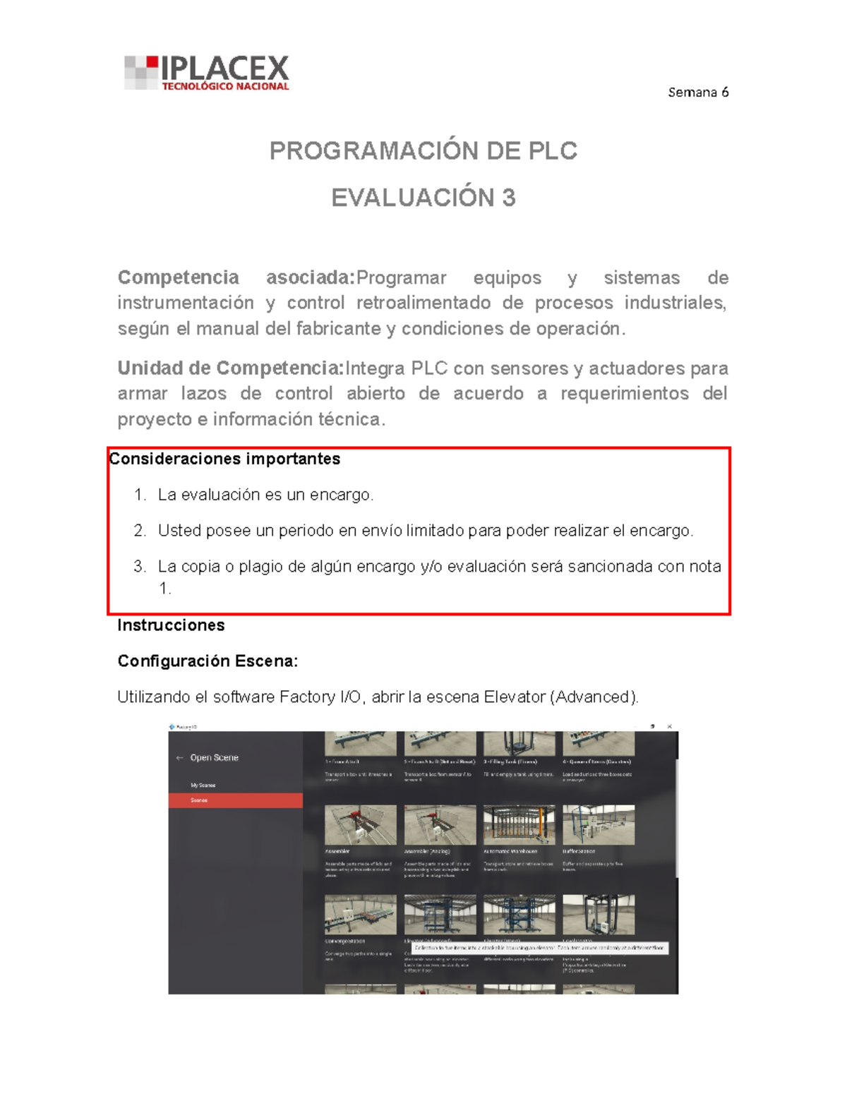 Evaluacion 2 plc - PROGRAMACIÓN DE PLC EVALUACIÓN 3 Competencia ...