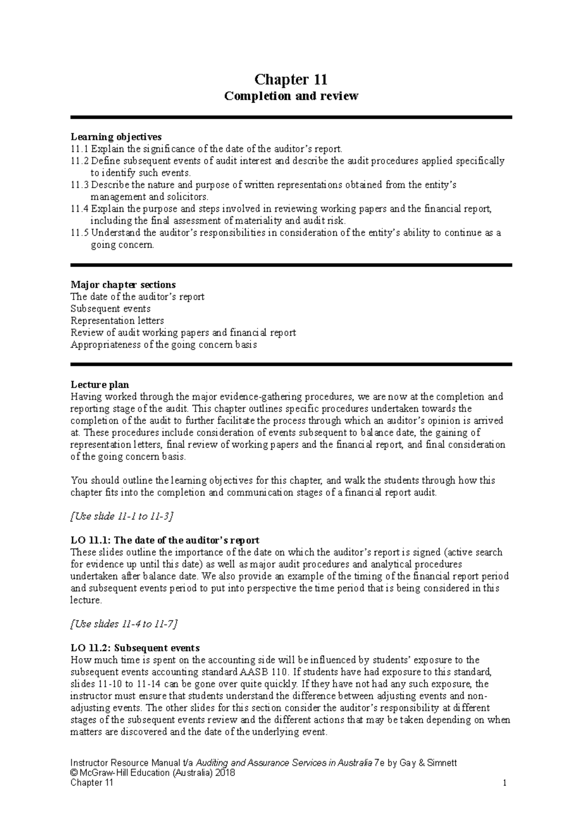 Ch11 - workshop answers - Chapter 11 Completion and review Learning ...