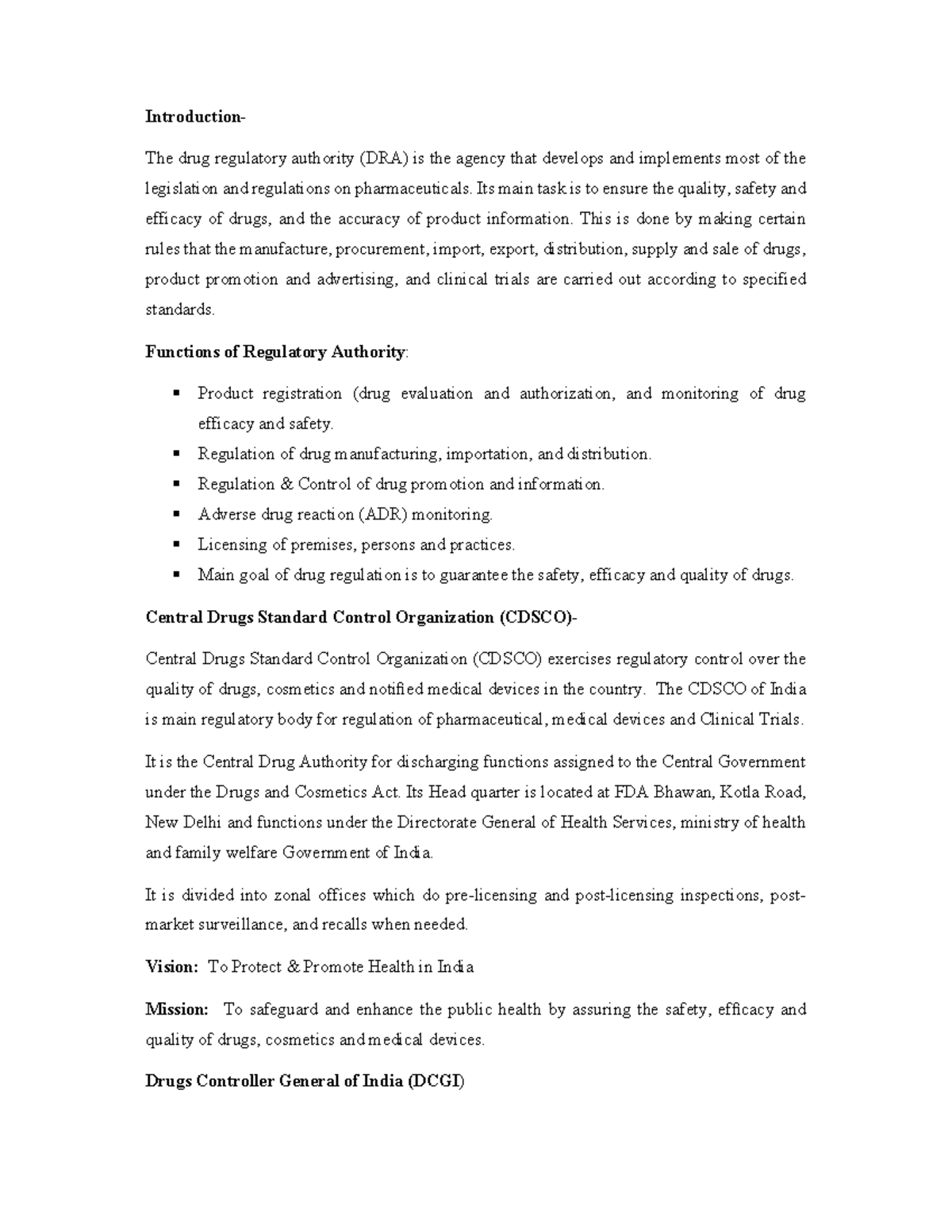 Industrial Pharmacy 1 Unit 4 Handwritten notes - Introduction- The drug ...