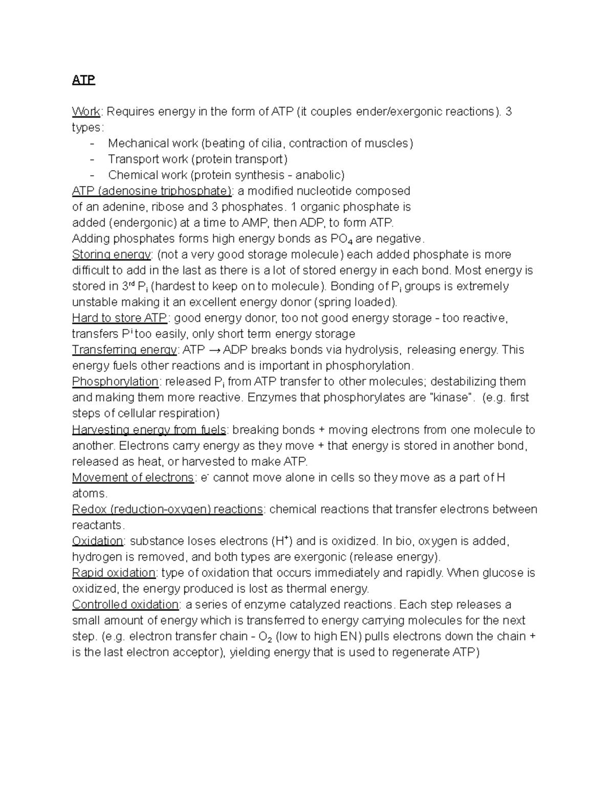 Copy of Copy of Gr 12 Bio Cellular Respiration - ATP Work: Requires ...