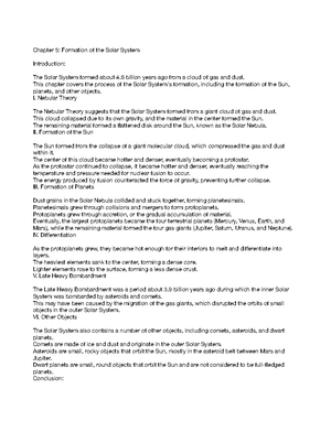 Astronomy Lecture 1 Notes - Chapter 1: (extra) Astronomy is the study ...