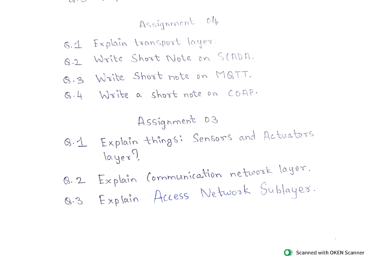 IOT Assignment 3&4 - good - Bachelor of Engineering - Studocu