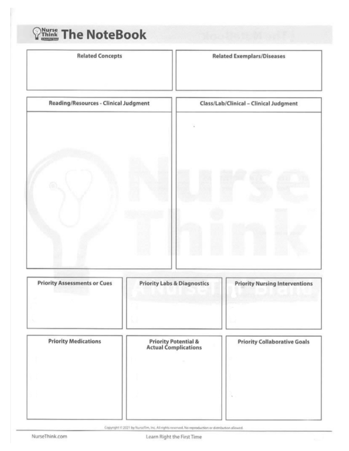 The Notebook Blank Page - Nurs 441 - Studocu