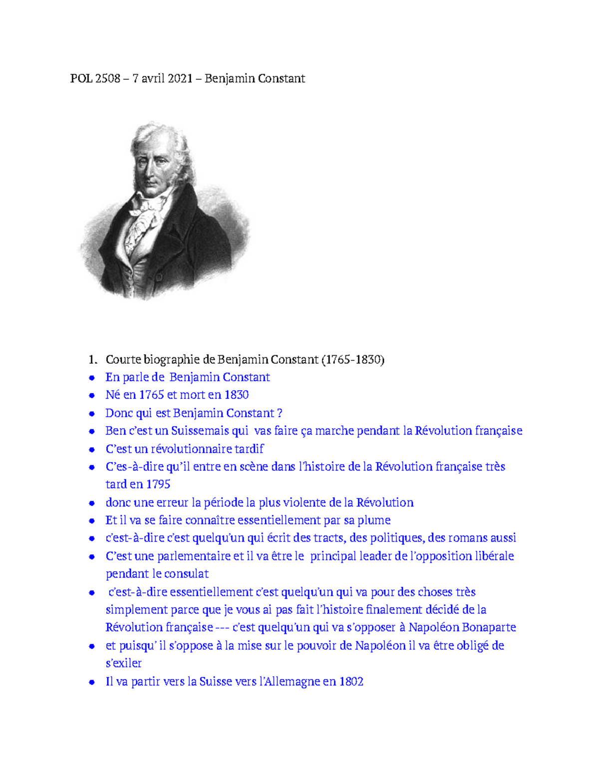 POL 2508 - benjamin constant - POL 2508 – 7 avril 2021 – Benjamin ...