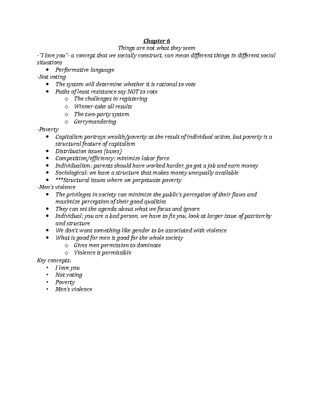 Chapter 6 - Lecture notes 6 - Chapter 6 Things are not what they seem ...