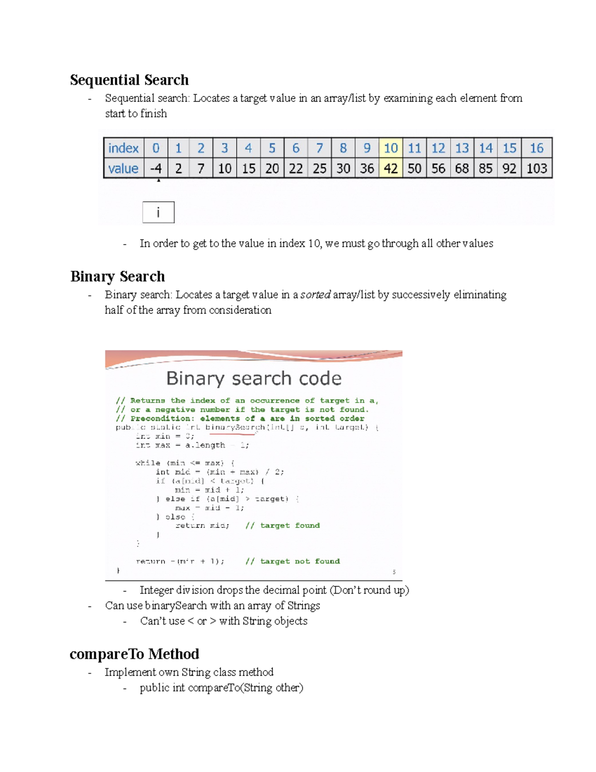 EGR 227 (Sequential Search) - Sequential Search Sequential search ...