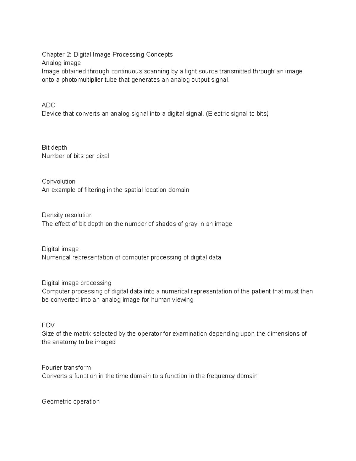 Chapter 2 Digital Image Processing Concepts - Chapter 2: Digital Image Processing Concepts ...