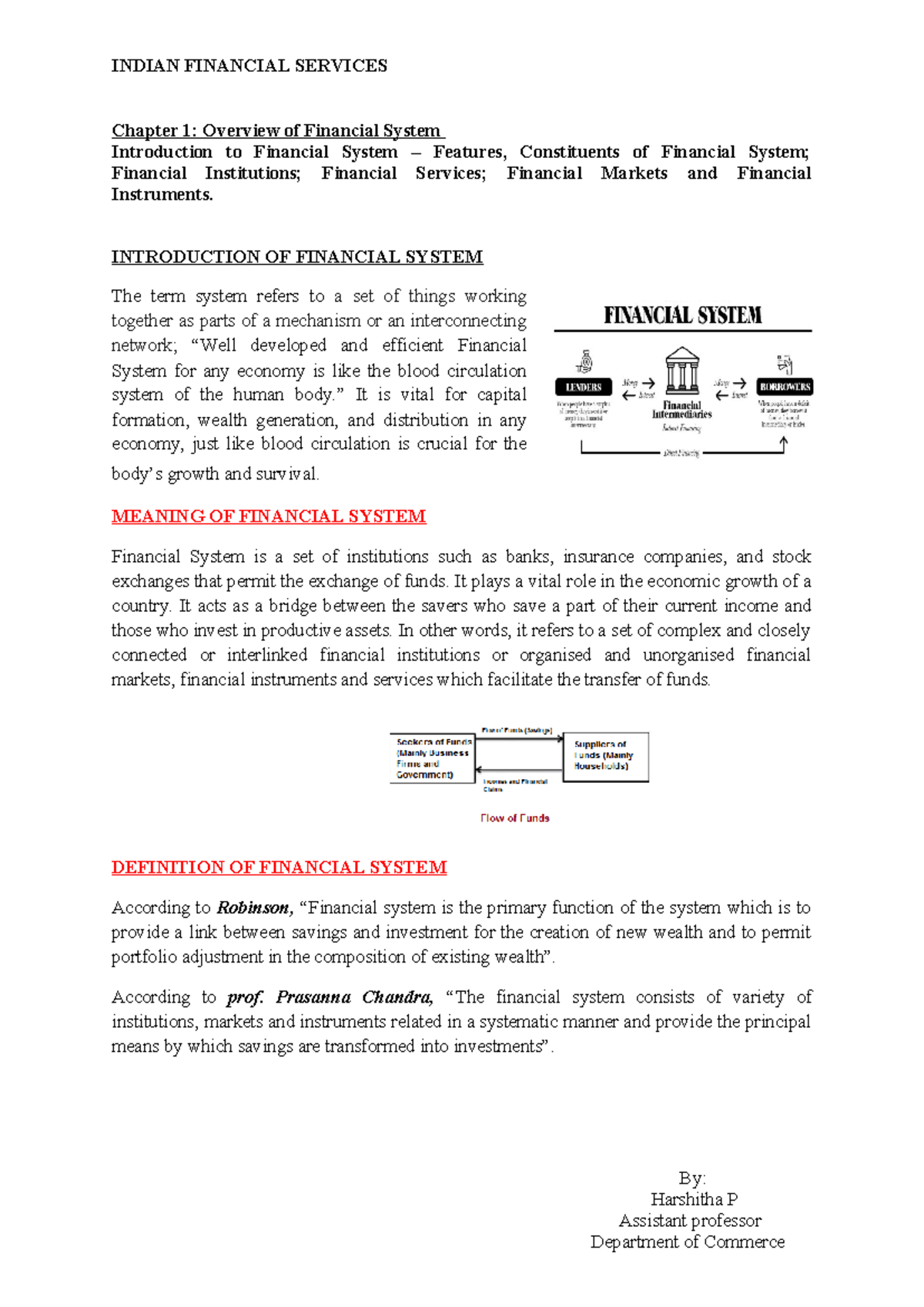 Chpater 1 - Overview of Financial System - Chapter 1: Overview of ...