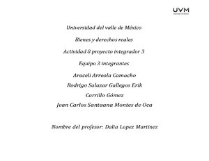 Actividad 6 Proyecto Integrador Etapa 2 Bienes Y Derechos Reales - ACTIVIDAD PROYECTO INTEGRADOR ...